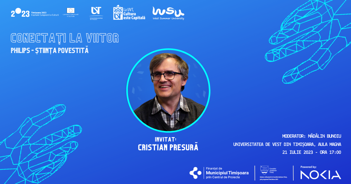 Cristian Presură, invitat la UVT în cadrul seriei de conferințe ...